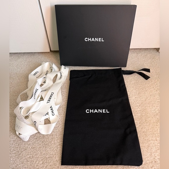 CHANEL | Other | Chanel Empty Box Chanel Dust Bag Chanel Long Ribbon 8 ...